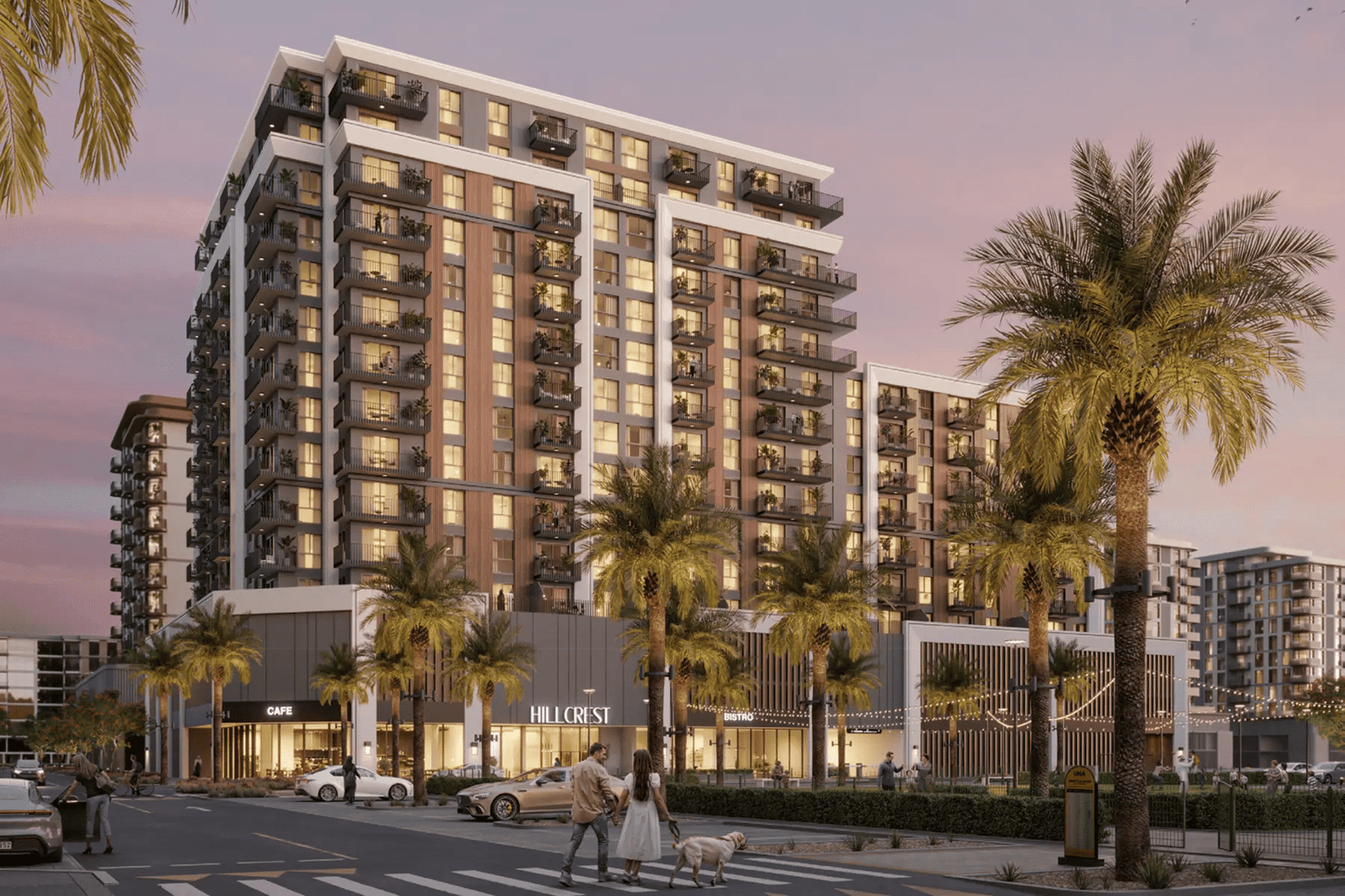 NSHAMA HILLCREST TOWN SQUARE, DUBAI - ELEVATION