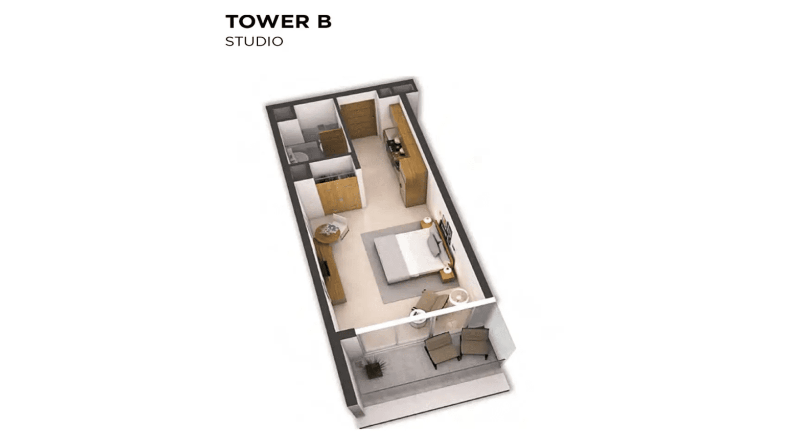 DAMAC Aykon City at Business Bay, Dubai - ELEVATION